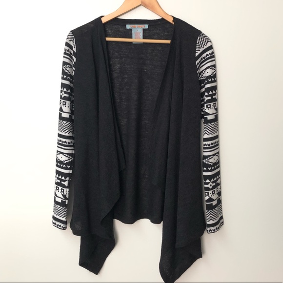 Flying Tomato | Sweaters | Flying Tomato Black Boho Sweater Wrap Small ...